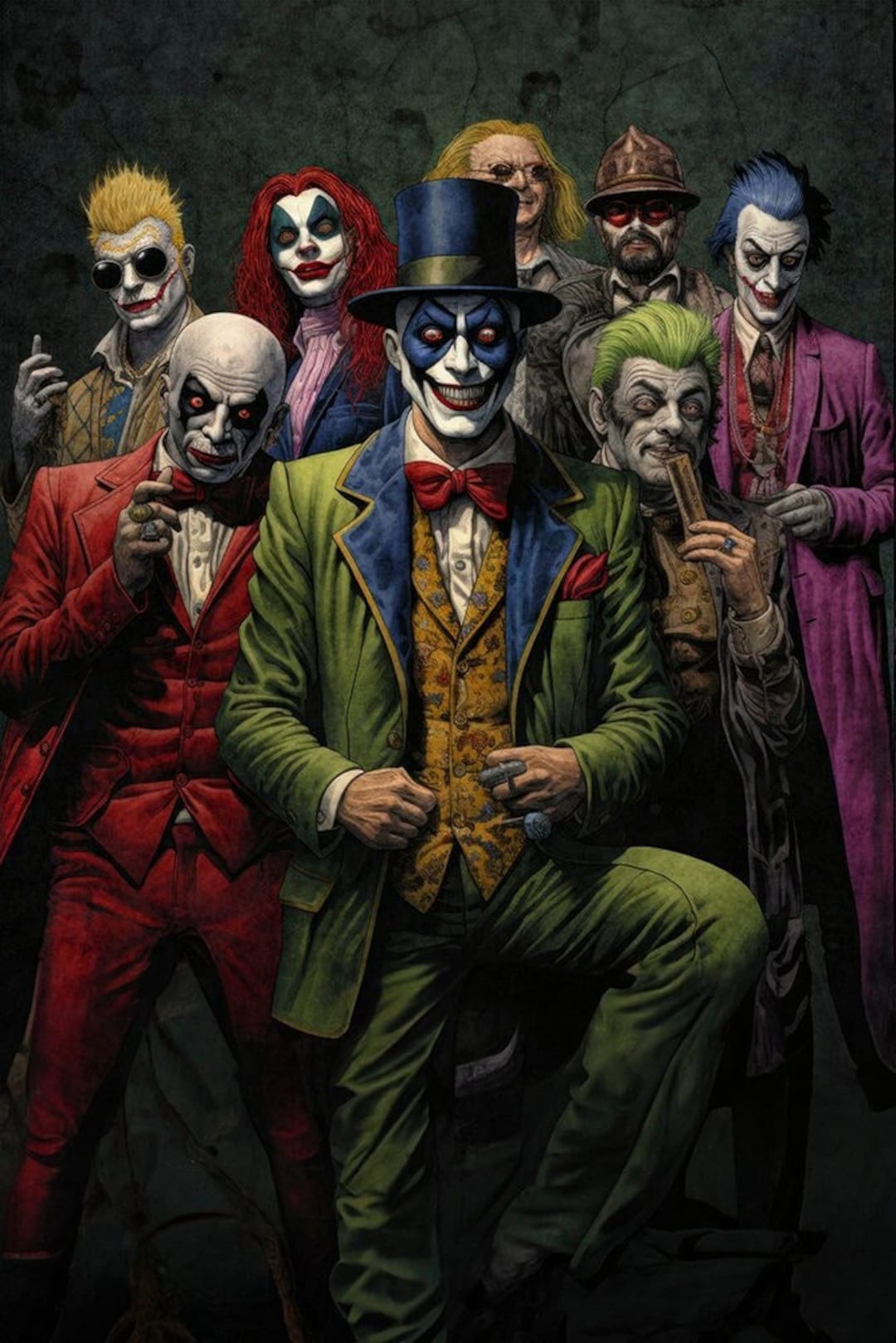 Bring on the Clowns Comic Style Art - Etsy
