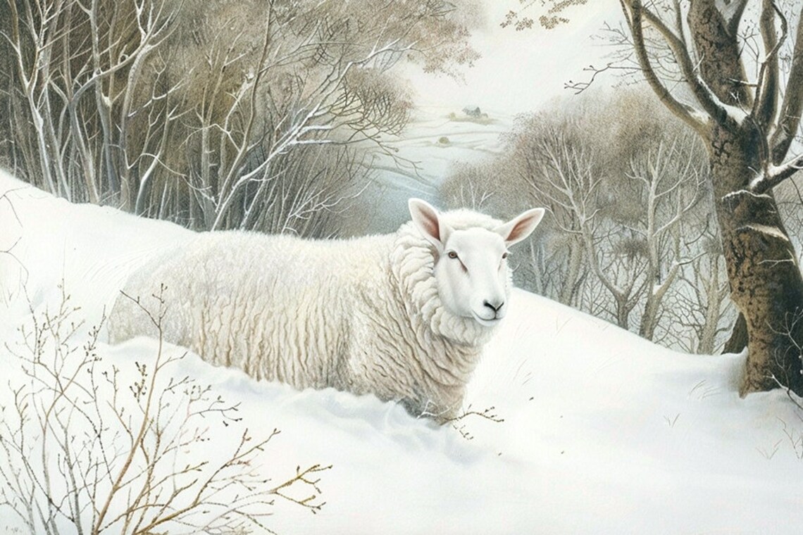The Old Sheep Downloadable Artwork Large 6000 X 4000 Pixels - Etsy