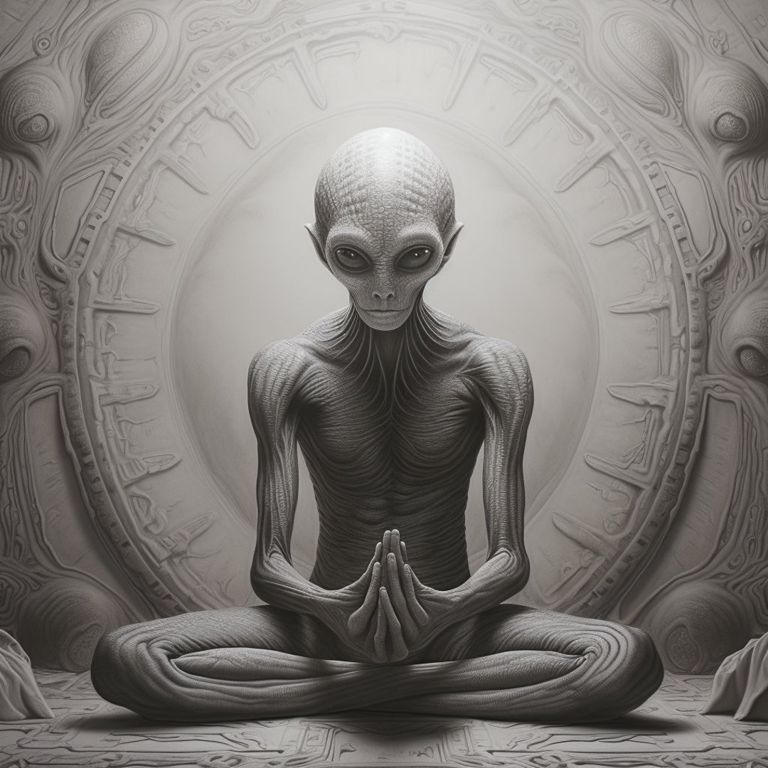 Grey Alien 2 Printable, Downloadable, Wall Art, Poster, Art, Large Size ...