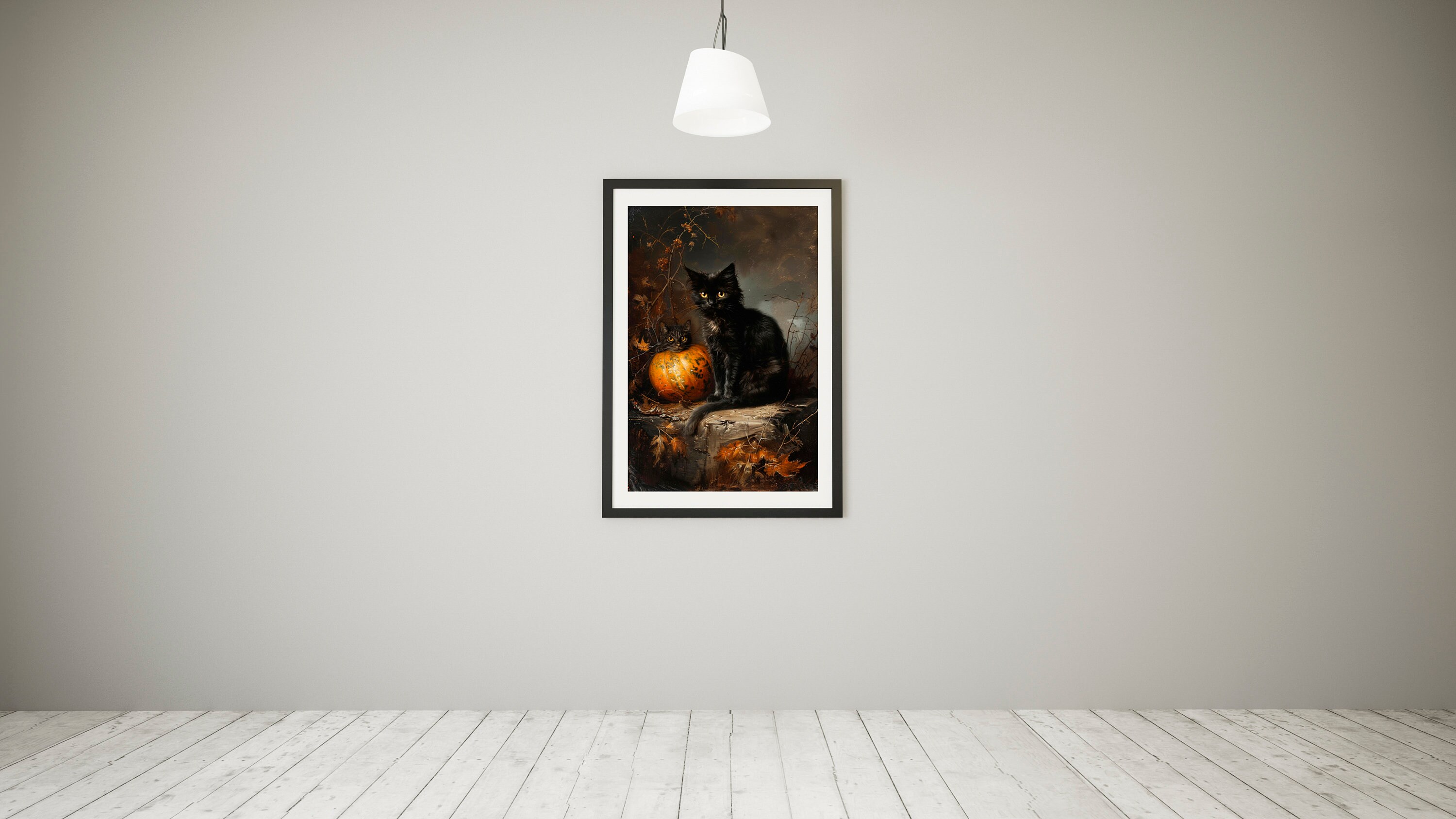 The Witches Cat and Kitten, Printable, Downloadable, Wall Art, Poster ...