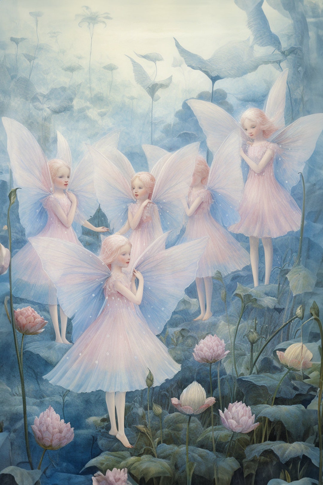 Fairies, Fairy, Faery, Children Printable, Downloadable, Wall Art ...