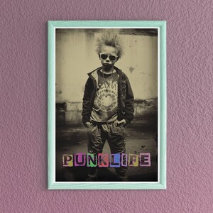 PUNK STAR Printable, Downloadable, Wall Art, Poster, Art, Large Size ...