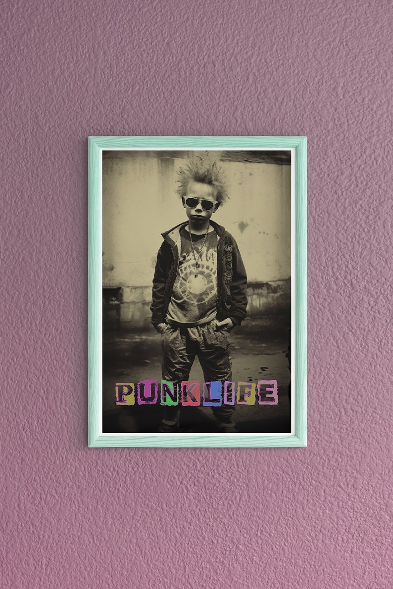 PUNK STAR Printable, Downloadable, Wall Art, Poster, Art, Large Size ...