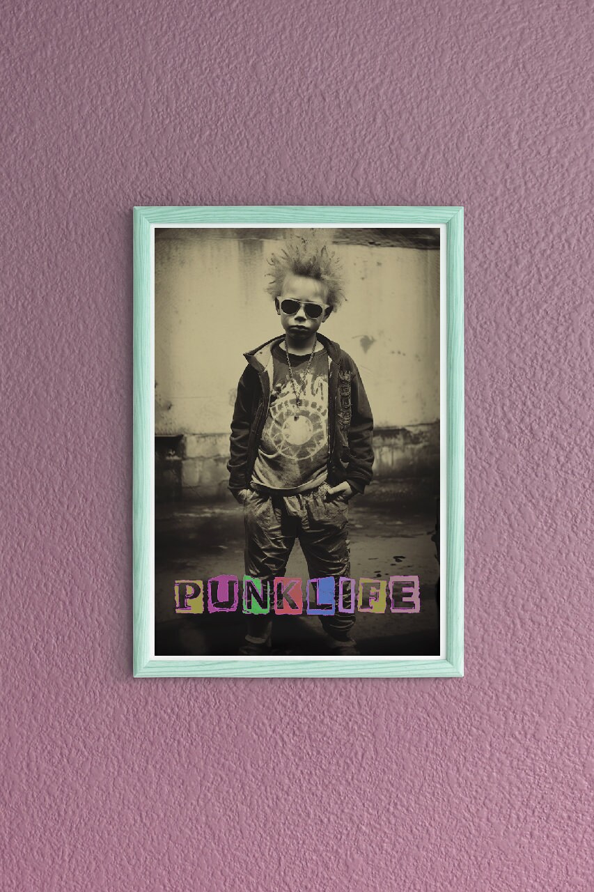 PUNK STAR Printable, Downloadable, Wall Art, Poster, Art, Large Size ...