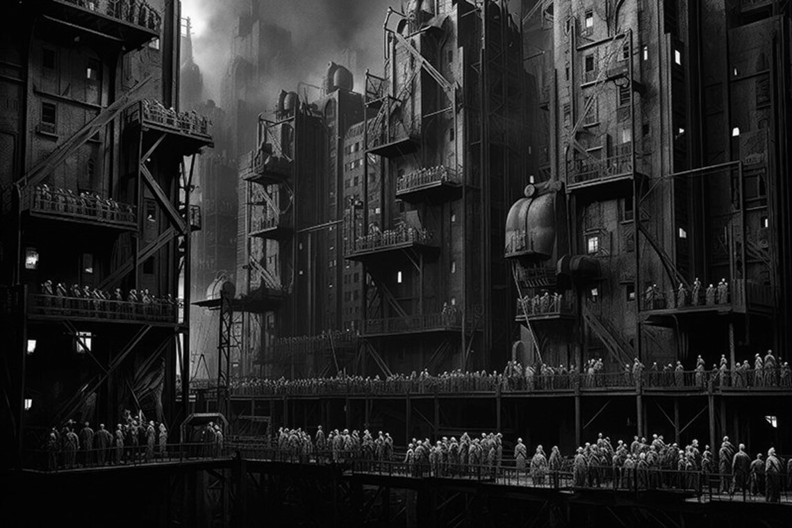 Dystopian 1984 City - Etsy