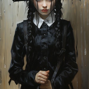 Wednesday Adams Printable, Downloadable, Wall Art, Poster, Art, Large ...