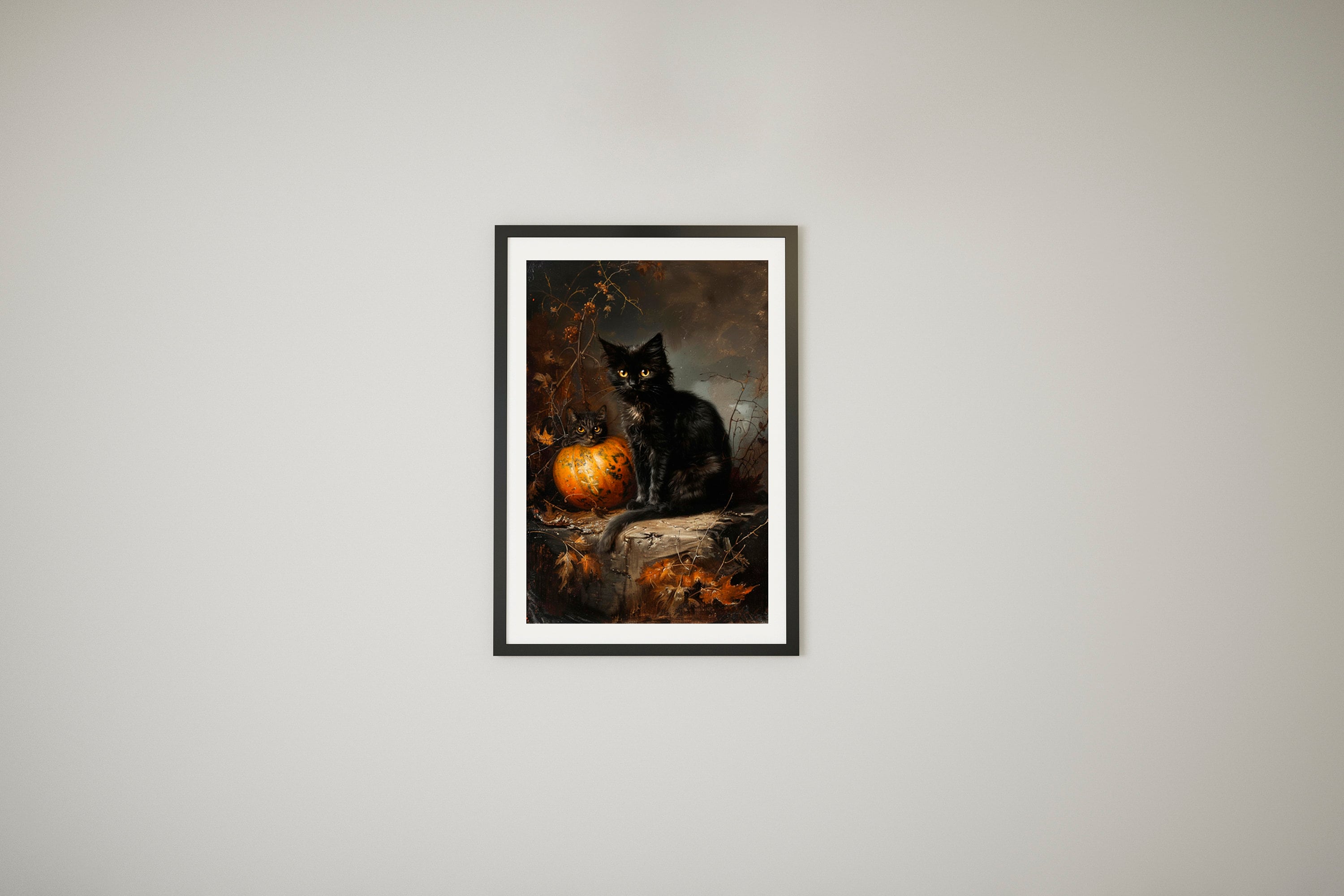 The Witches Cat and Kitten, Printable, Downloadable, Wall Art, Poster ...