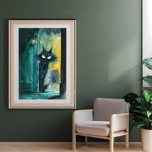 Crazy Cat, Printable, Downloadable, Wall Art, Poster, Art, Large Size ...