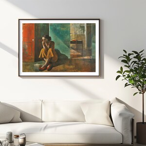 Contemplation in the Style of Balthus, Printable, Downloadable, Wall ...