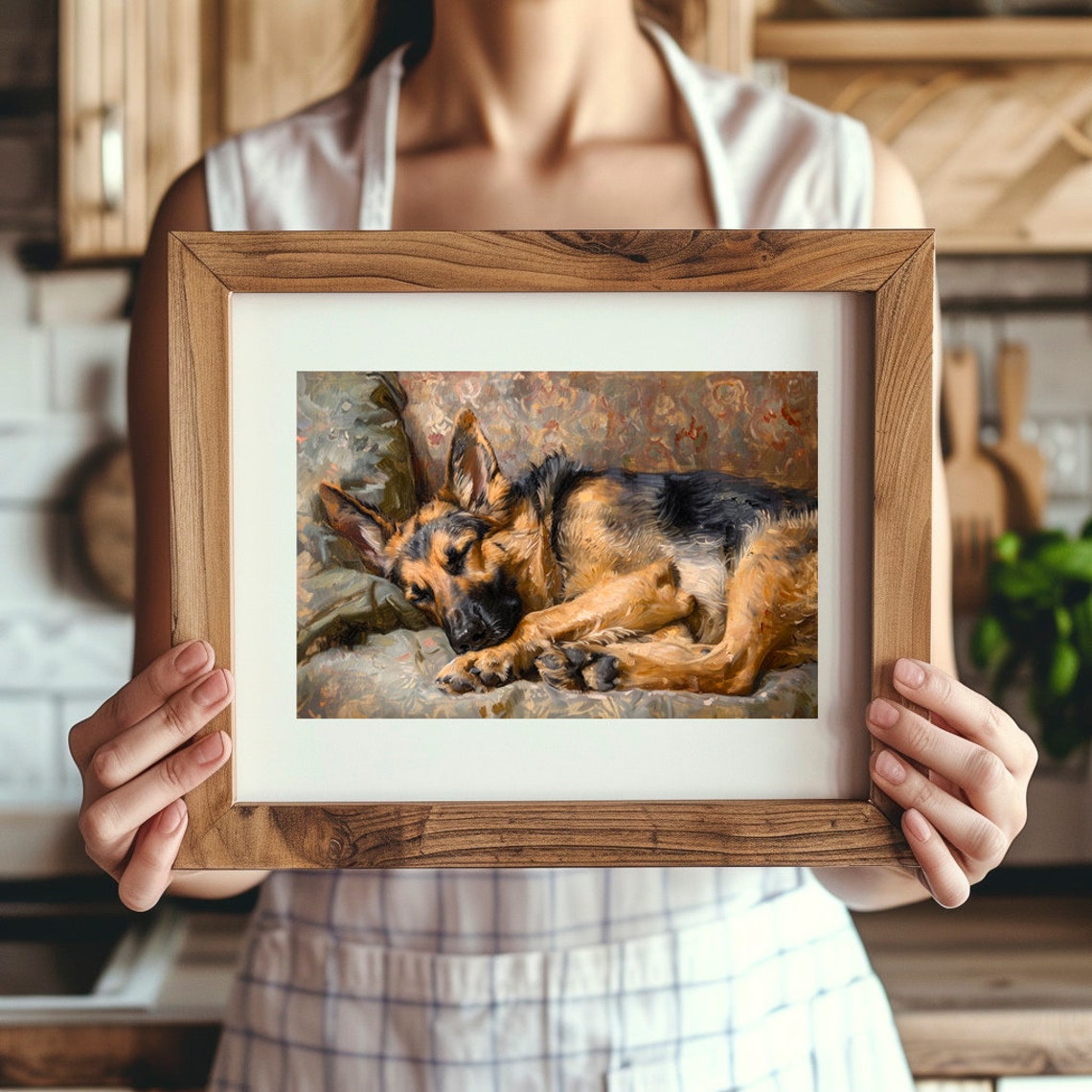 Alsatian German Shepherd Sleeping, Wall Art, Poster, Downloadable - Etsy