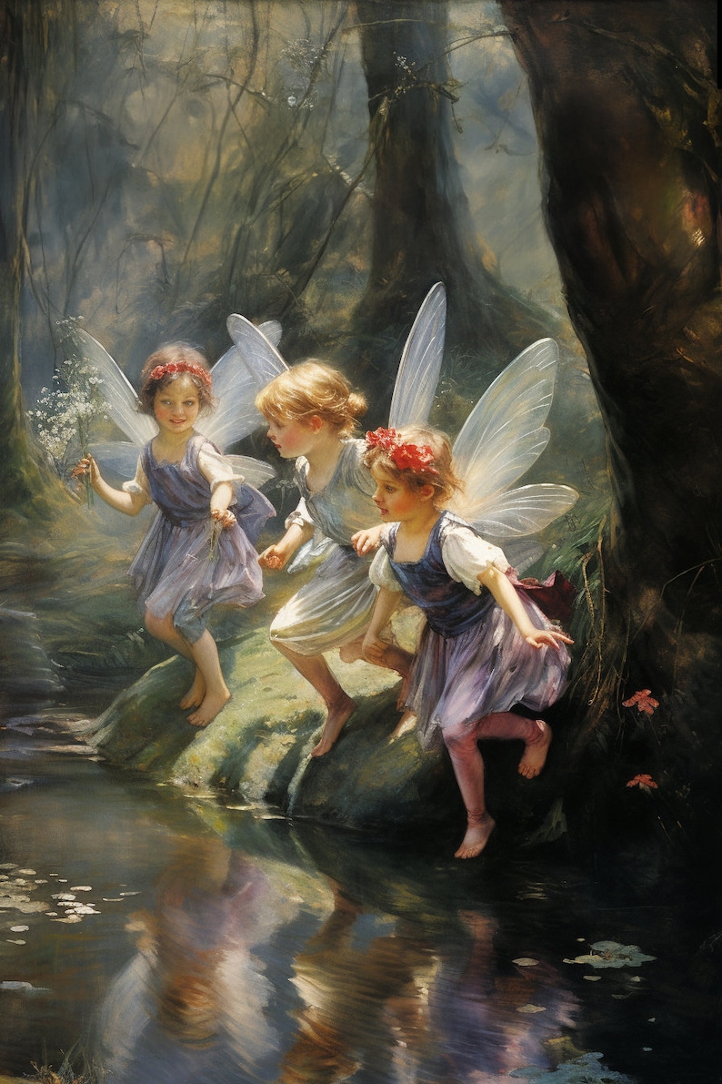 Fairies, Fairy, Faery, Children Printable, Downloadable, Wall Art ...