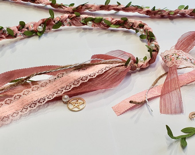 Handmade Romantic 5ft Hand Fasting Wedding Union Ribbon Cord, Rose ...