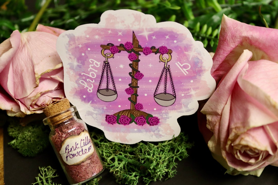 Libra Zodiac Sticker: Waterproof Vinyl Astrology Gift - Etsy