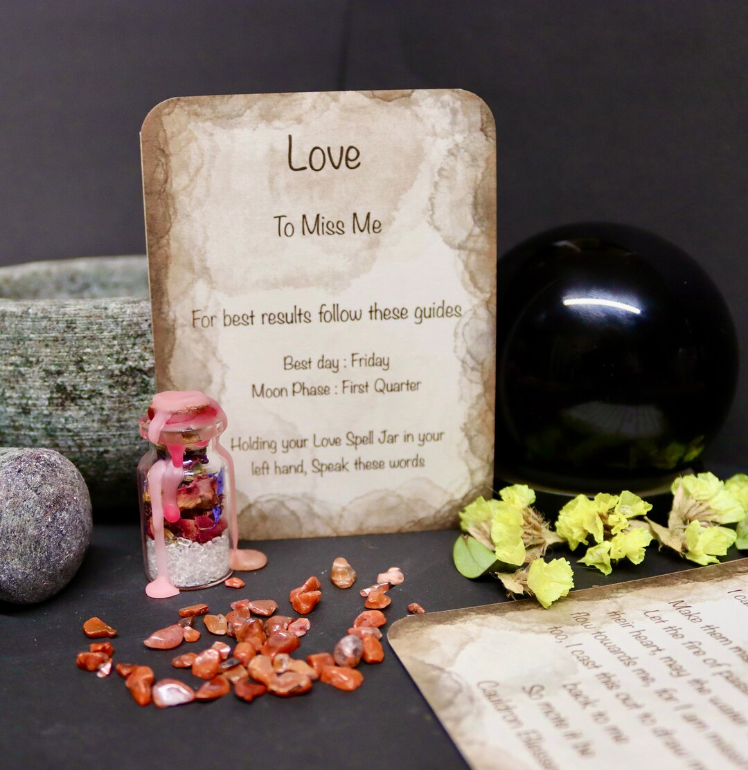 Love Spell Kit: Rose Quartz Crystal, Herbs, - Etsy UK