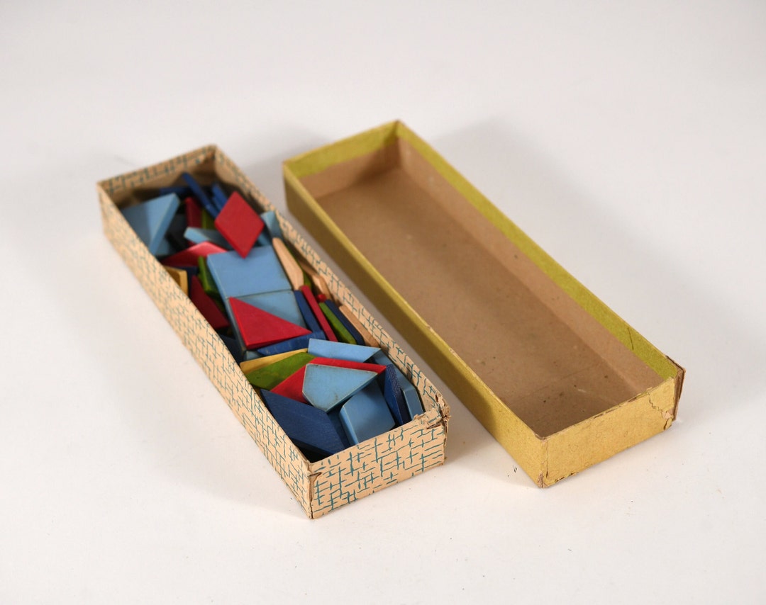 Vintage Wooden Building Blocks I 1970s I Mid-century Wooden - Etsy