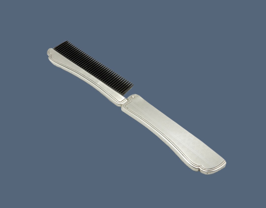 Antique 800 Silver Mustache Comb Case I 1940s I German Reich Utility ...