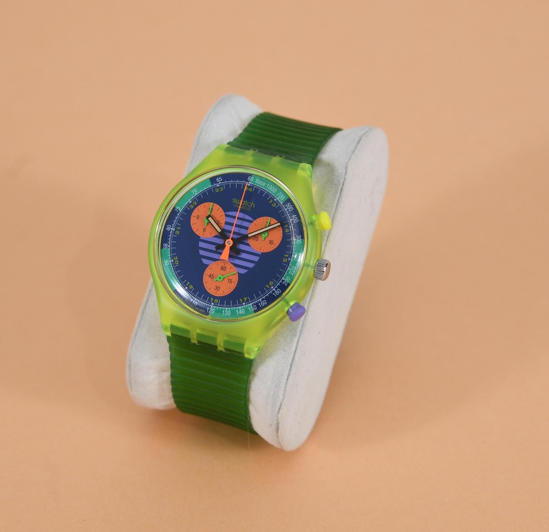 Vintage Swatch Chrono Neo Wave SCJ100 | Vintage 1990 With Original ...