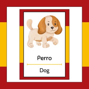 Learn Spanish Animal Flashcards: Spanish With English Translation ...