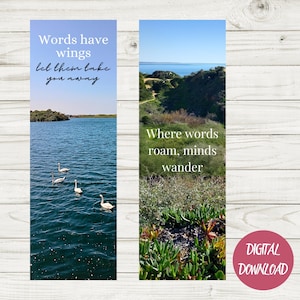 Landscape and Seascape Printable Bookmarks, Set of Eight, With ...