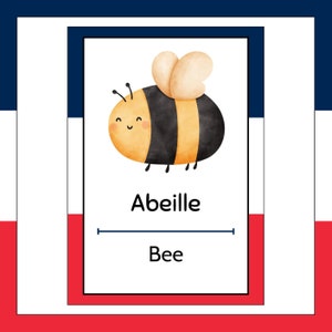 Learn French Animal Flashcards: French With English Translation ...