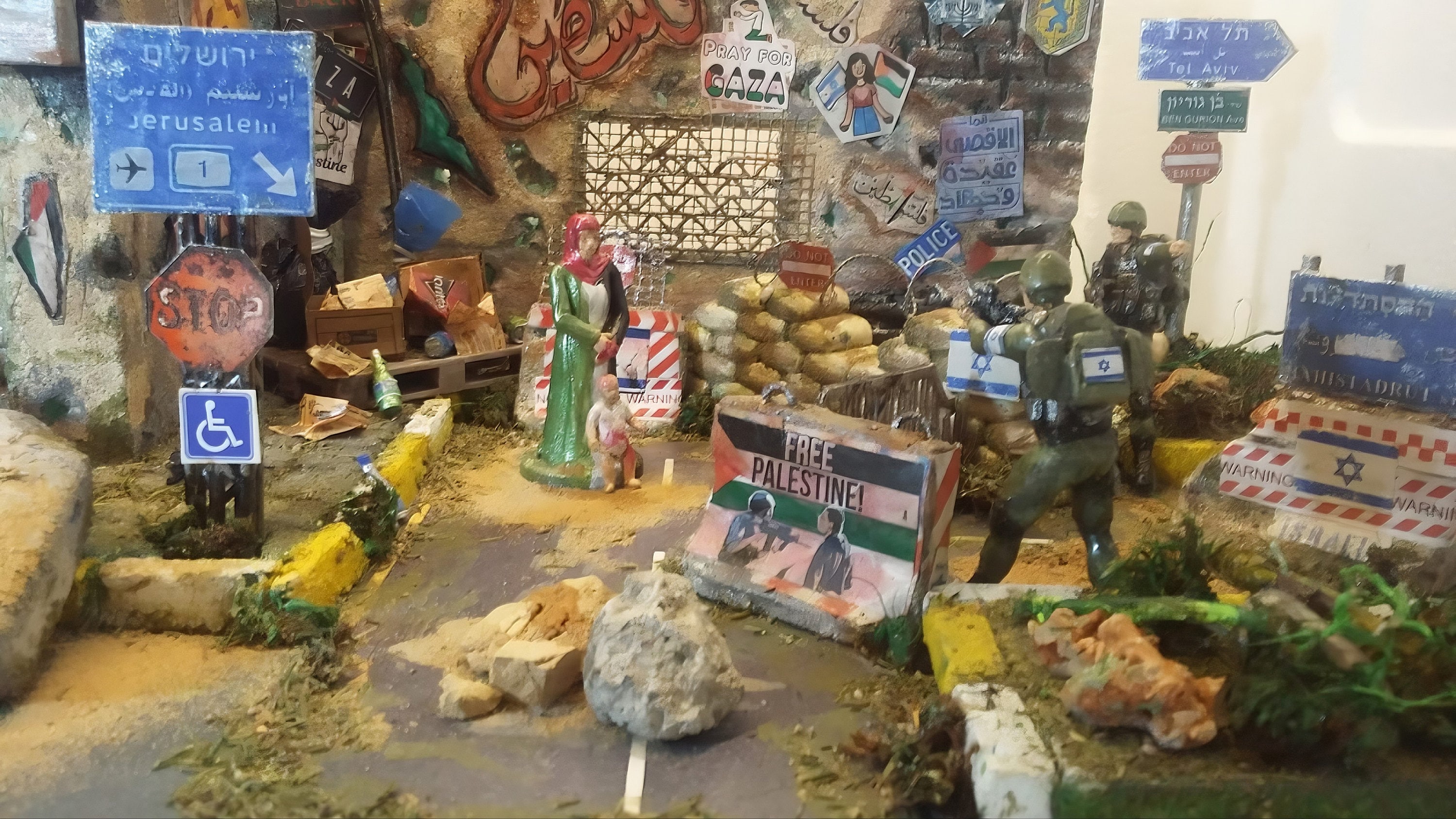 FREE PALESTIN Save Gaza Diorama. - Etsy