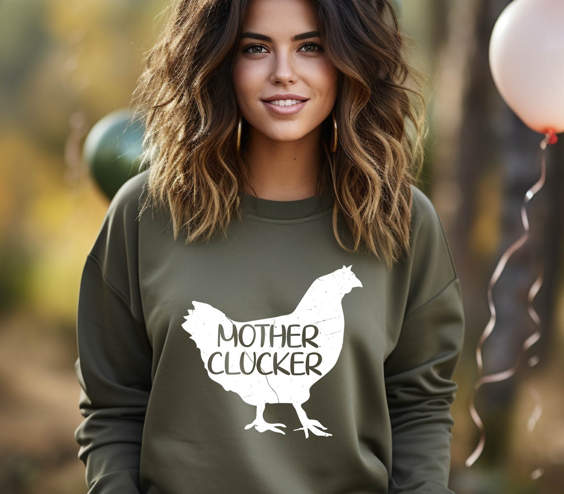 Mother Clucker Sweatshirt, Funny Chicken Hoodie, Animal Hoodie, Mothers ...