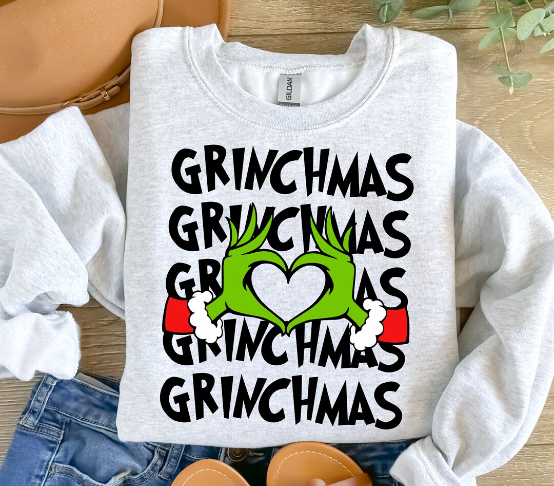 Grinchmas Sweatshirts, Grinch Squad Sweatshirt, Christmas Grinch Sweatshirt, the Grinchmas Crew ...