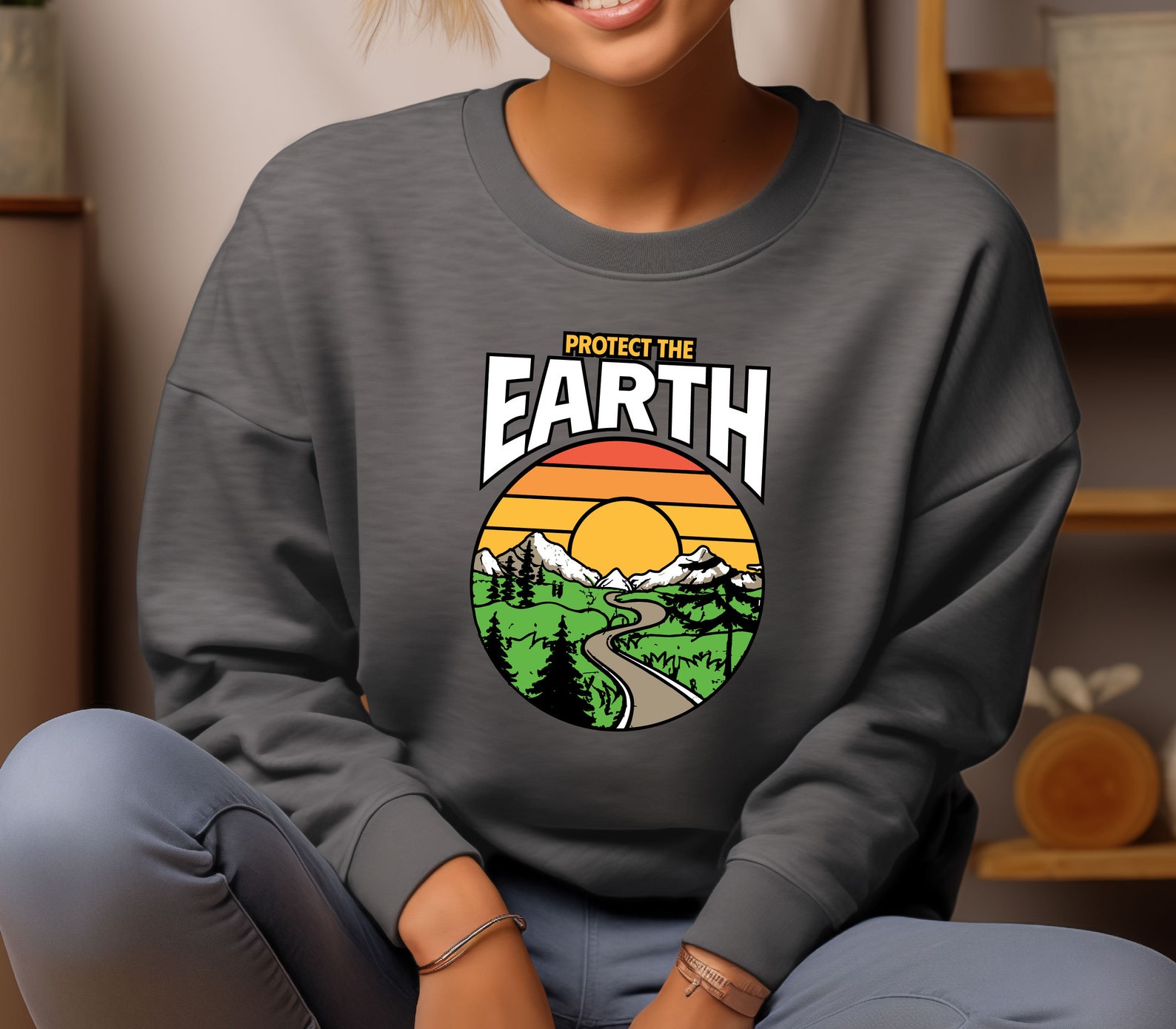 Earth Day Sweatshirt, Save the Earth Sweatshirt, Be Kind to Our Planet ...