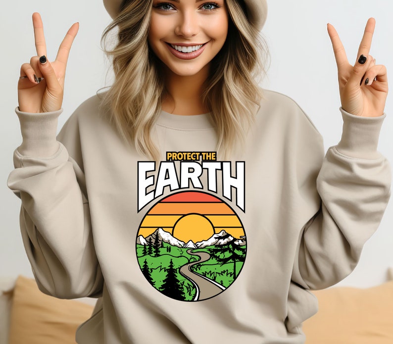 Earth Day Sweatshirt, Save the Earth Sweatshirt, Be Kind to Our Planet ...