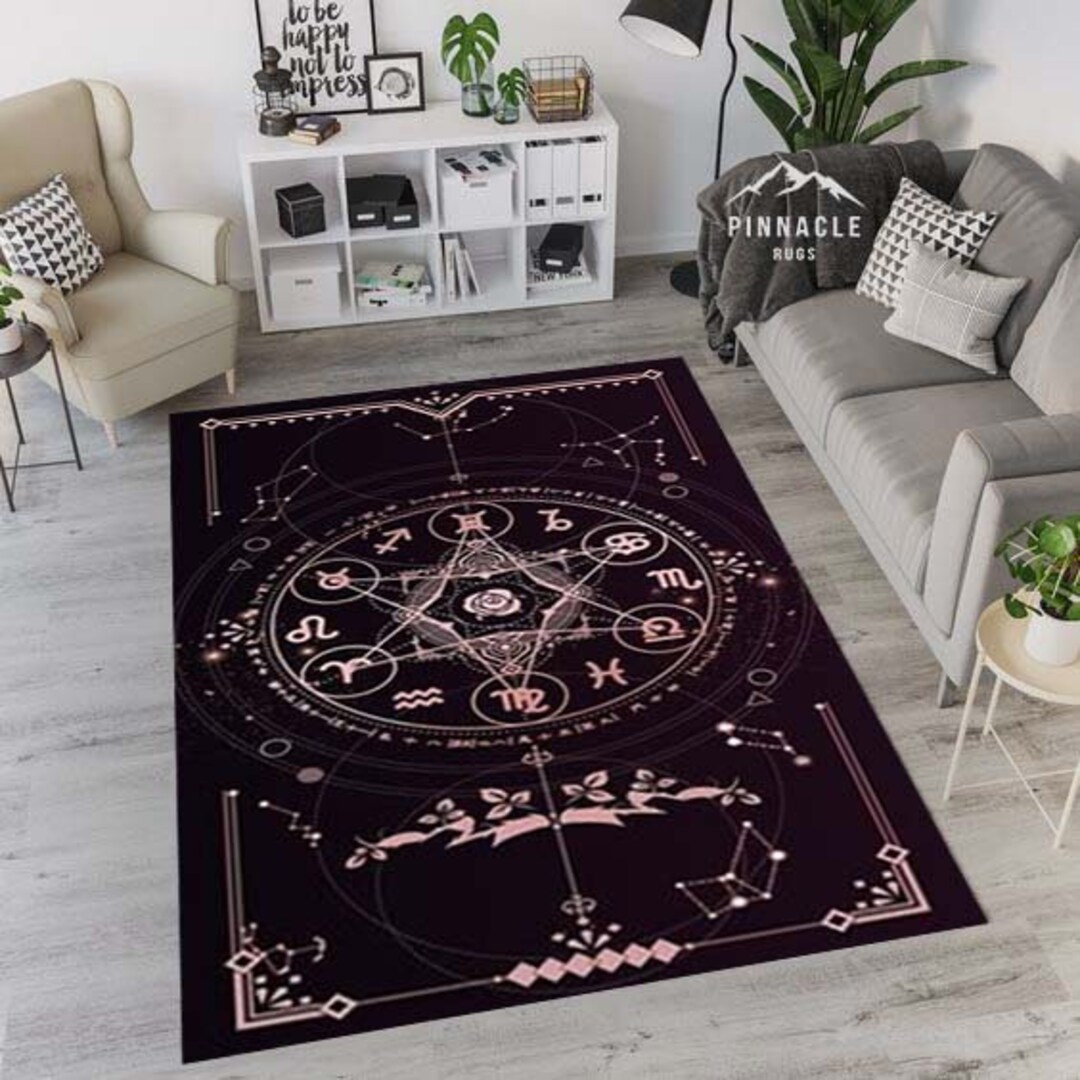 Zodiac Signs, Horoscope Rug, Zodiac Rug, Room Rug, Home Decor Rug ...