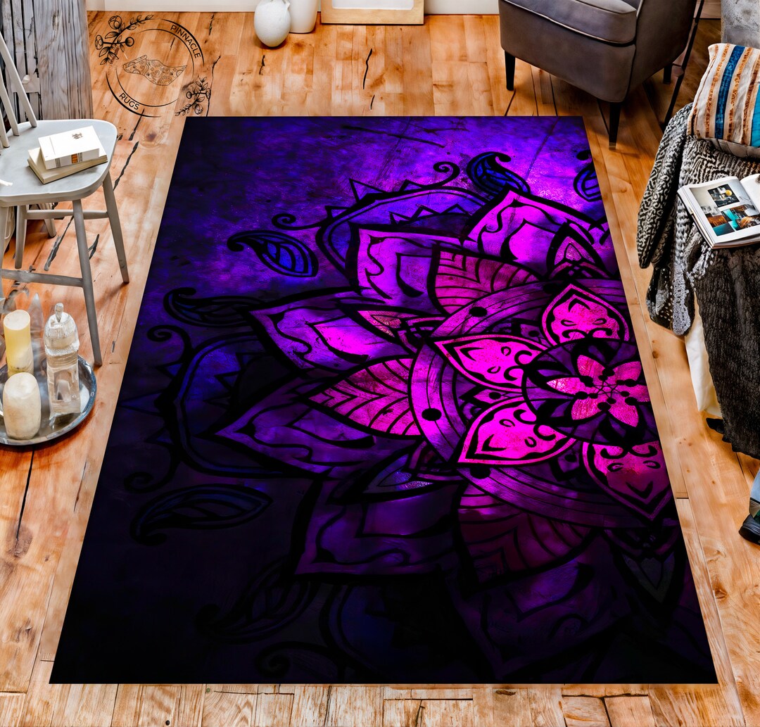 Cheerful Pop Art Rug Mid Century Colorful Decor Retro Funky Vintage ...