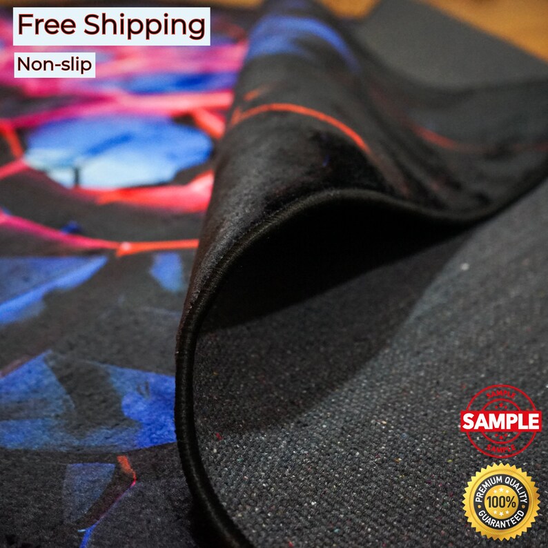 Neon Gaming Rug Brighten up Your Space in Style Gamer's Dream Neon Rug ...