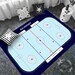 Ice Hockey Room Decor Bring the Rink Home Sports Rug for Living Room ...