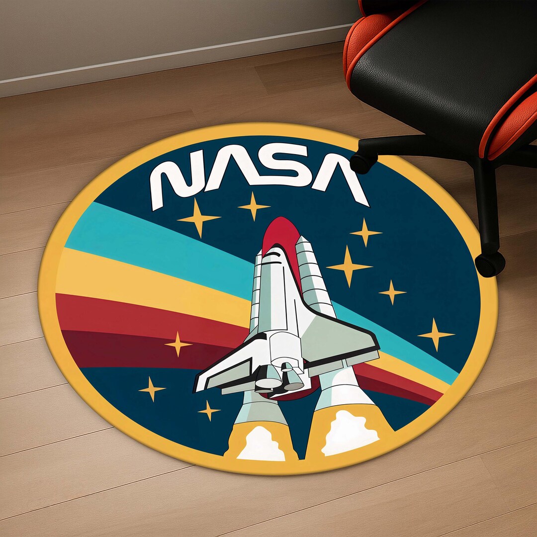 NASA Themed Rug - Space Exploration Design for Astronauts & Space Fans ...