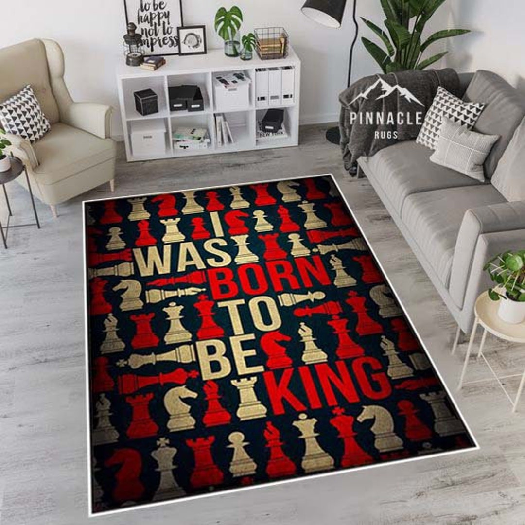 Chess Rug Chess Set Rug Game Room Rug Kids Room Rug Gift - Etsy