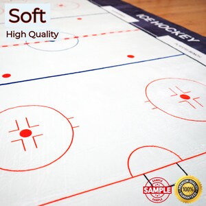 Ice Hockey Room Decor - Bring the Rink Home! Sports Rug for Living Room ...