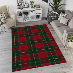 Scottish Pattern Rug, Traditional Pattern, Colorful Rug, Home Decor ...