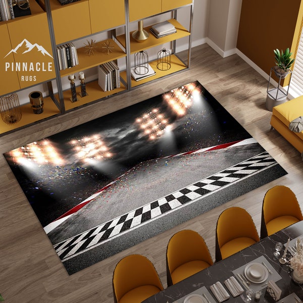 Race Track Rug - Etsy