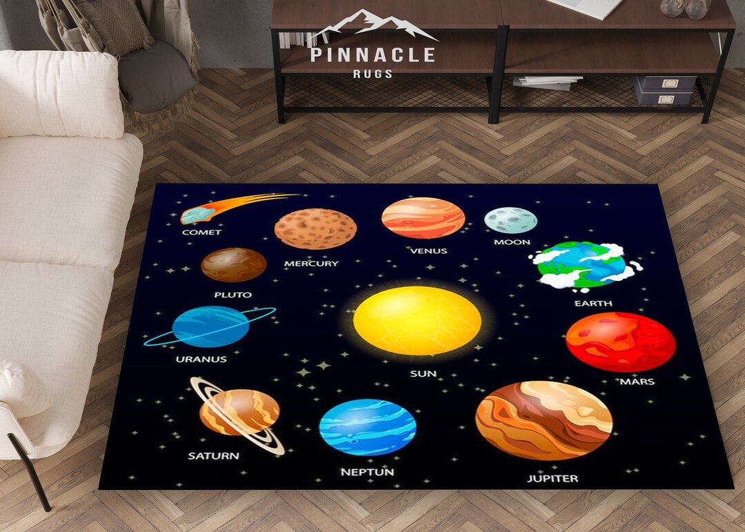 Rocket Rugs Solar System Rugs Spaceship Rug Kids Rug - Etsy