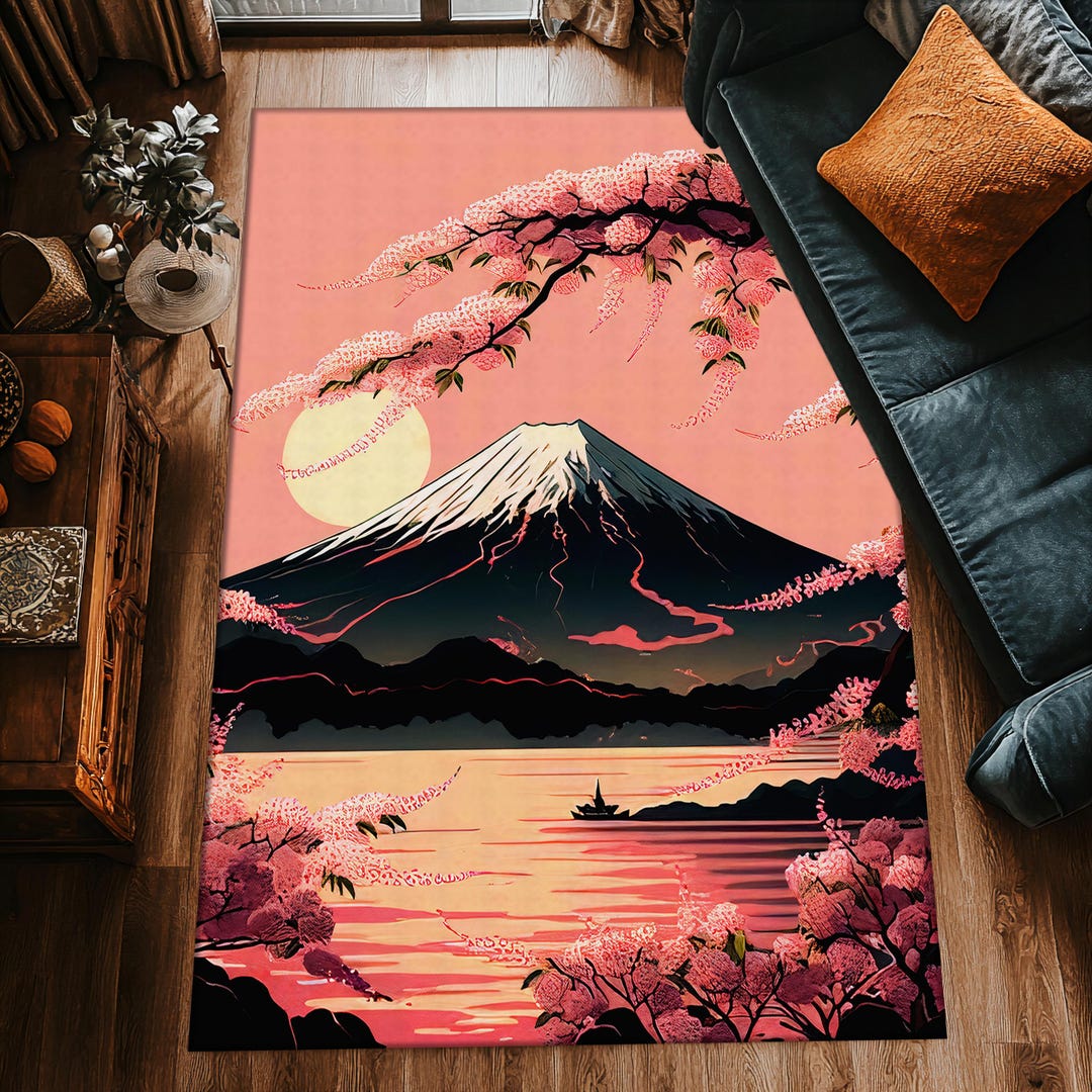 Kawaii Sakura Rug - Adorable Cherry Blossom Mat for Anime Lovers ...