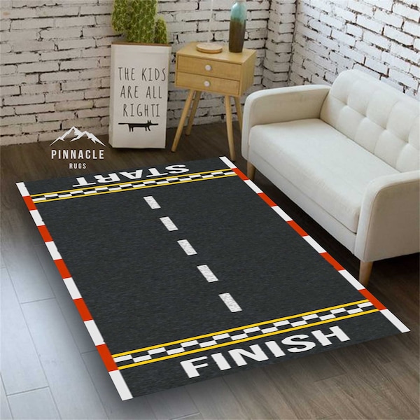 Race Track Rug - Etsy