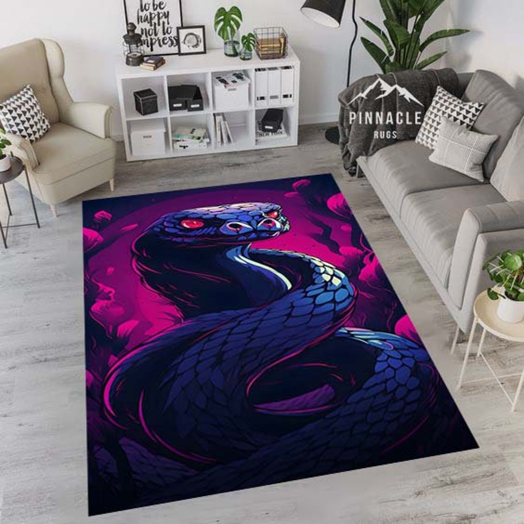 Snake Rug,snake Pattern,aesthetic Rug,decor Rug,cool Snake Rug,animal ...