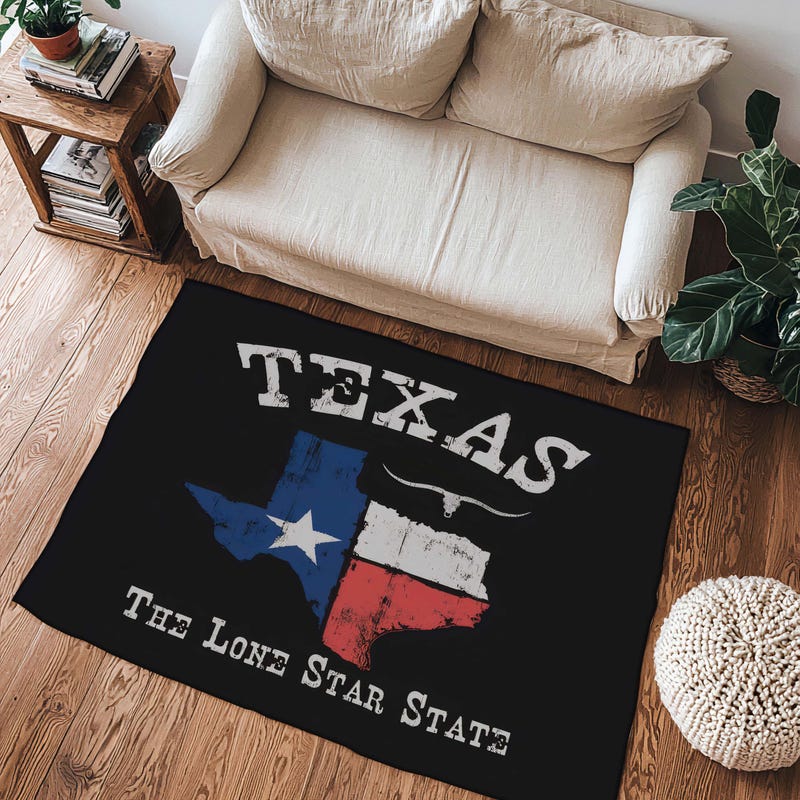 Texas Star Rug - Etsy