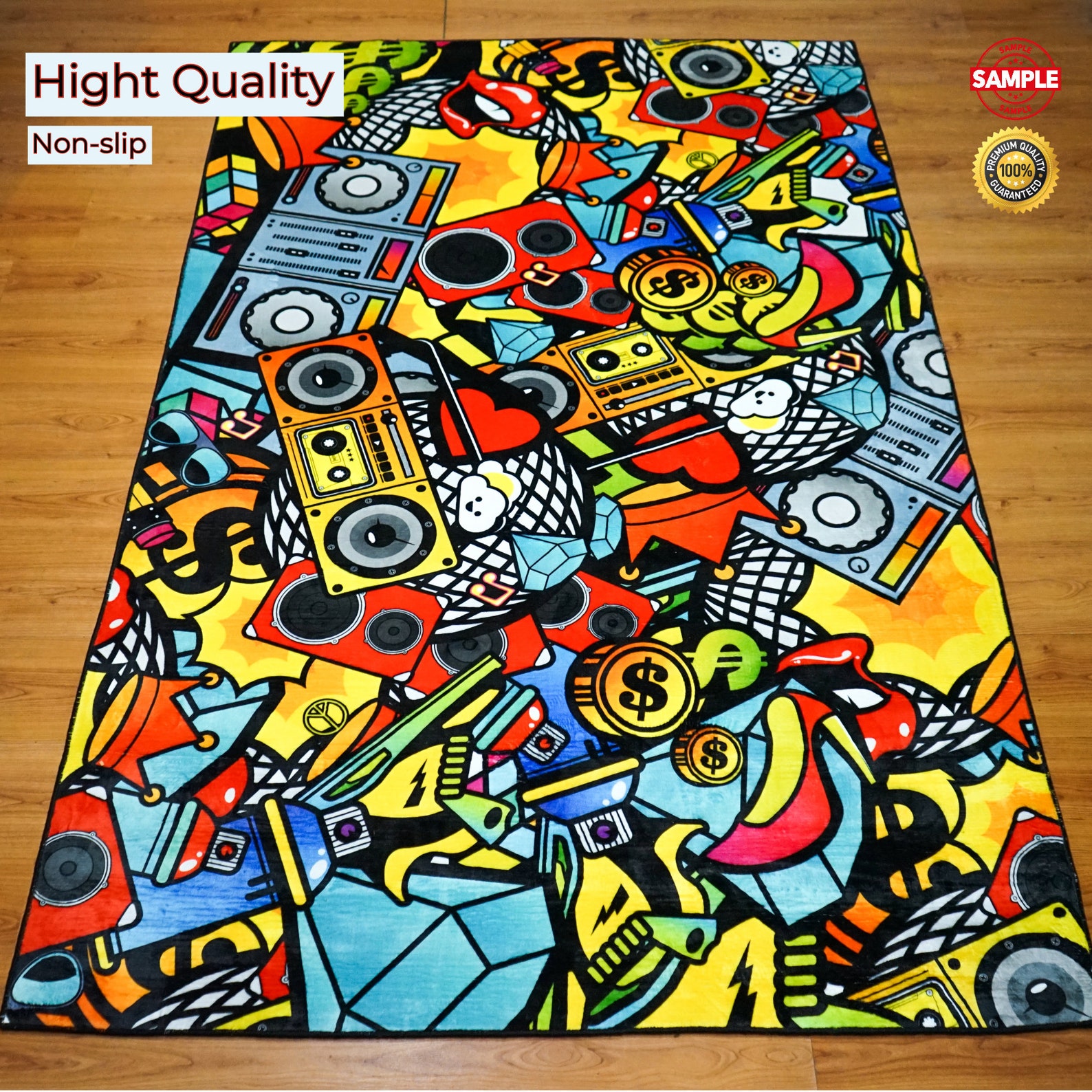 Unique Gamer Decor Shoebox Rug for Playful Spaces Geek Chic Gamer Rug ...