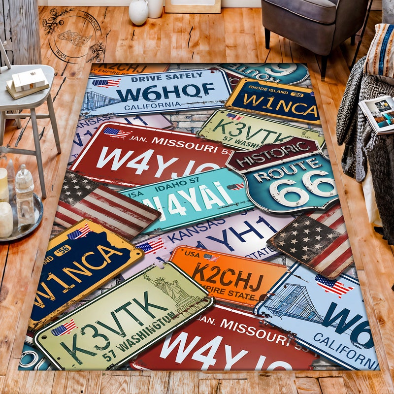 Cool Decal Rug Room Decor - Etsy