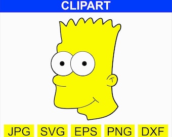 bart simpson face front
