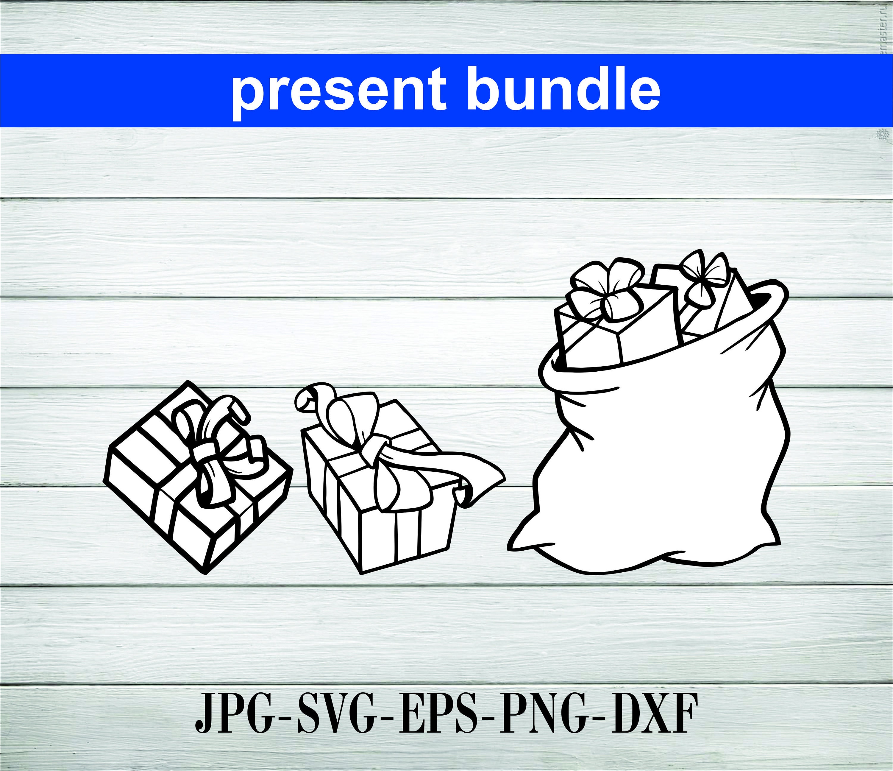Presents SVG Bundle, Present SVG, Gift Svg, Gift Box Svg, Ribbon SVG ...