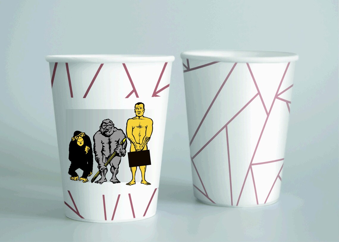 Human Evolution Vector Drawing. From Ape to Man. SVG Files. Vector ...