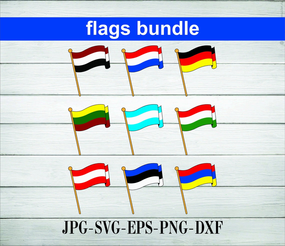 Flags Svg, Flags Bundle Svg, Country Flags Svg, Three Stripe Flag, Flag ...