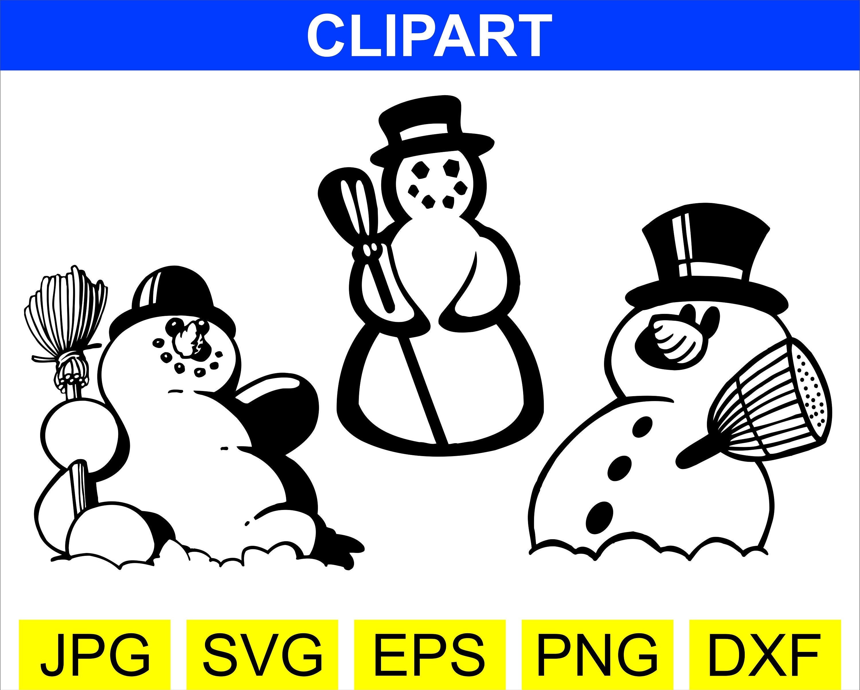 Snowman Faces Svg Snowman Svg Snowman Clipart Christmas Svg Snowman Cut ...